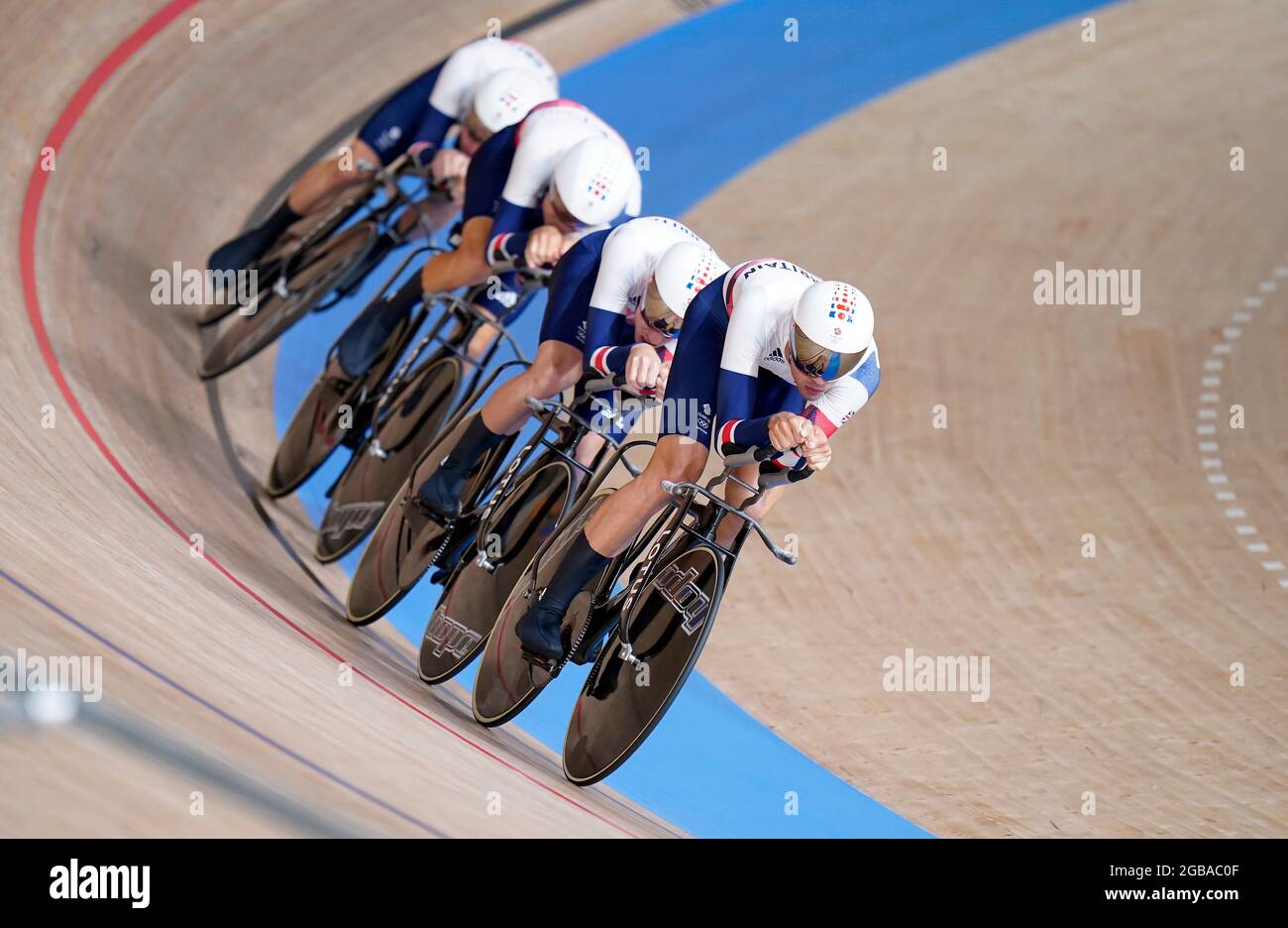 Great Britain's Charlie Tanfield, Oliver Wood, Ethan Hayter and Ethan ...