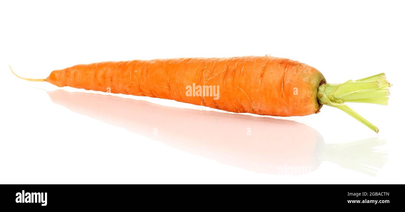 Carrot isolated on white Stock Photo - Alamy