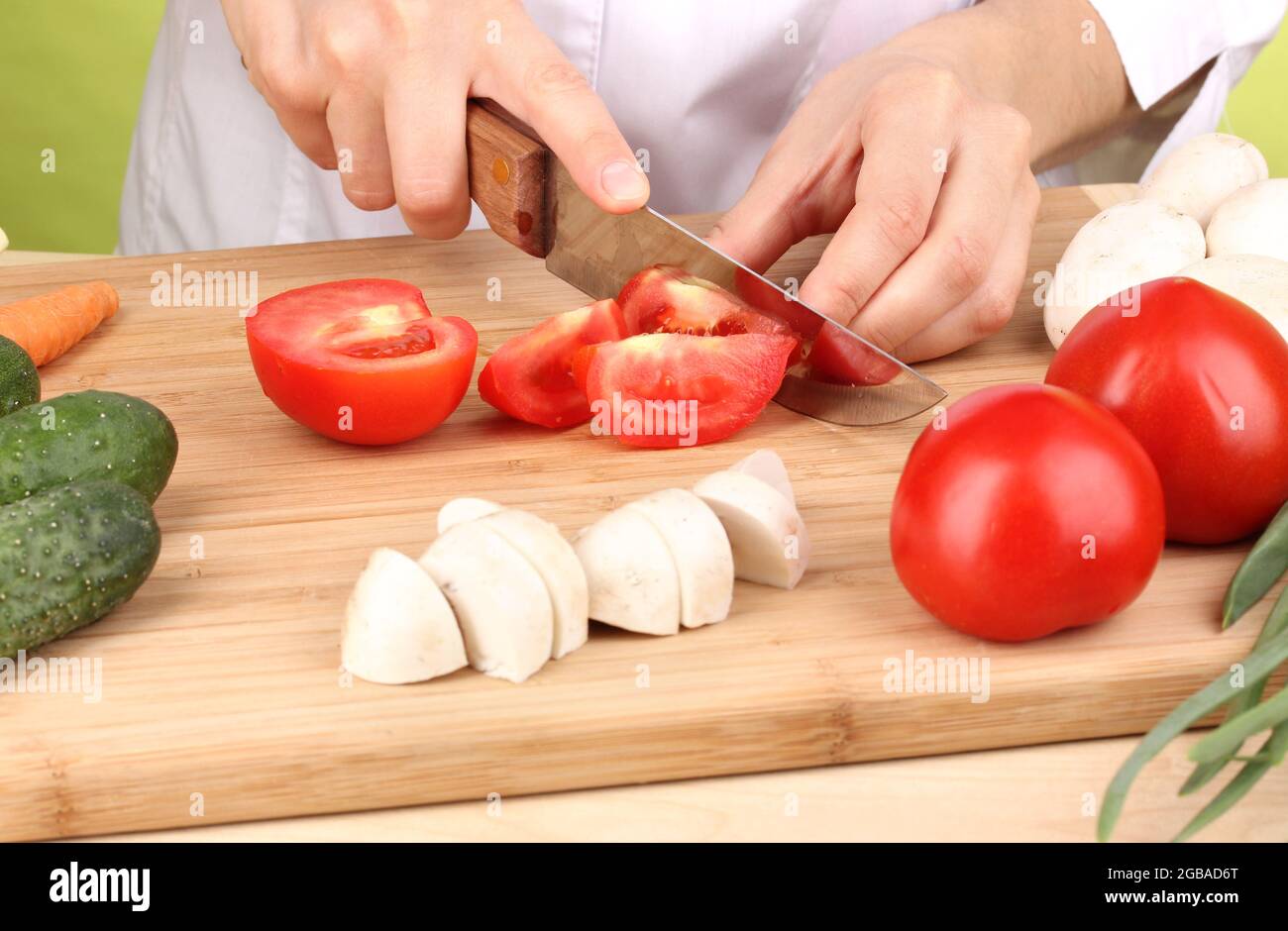 Chopping food ingredients Stock Photo - Alamy