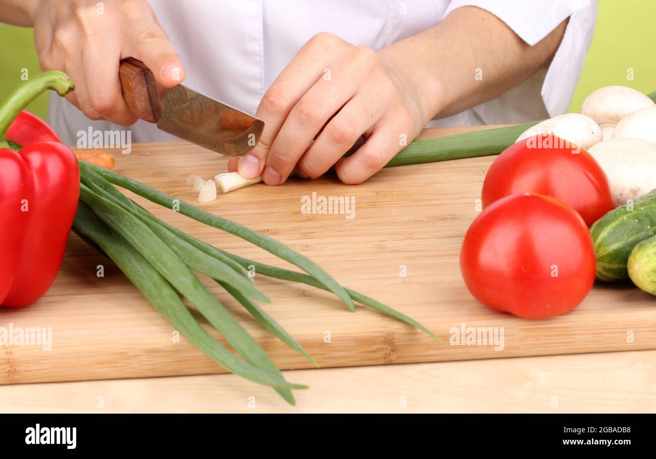 Chopping food ingredients Stock Photo - Alamy