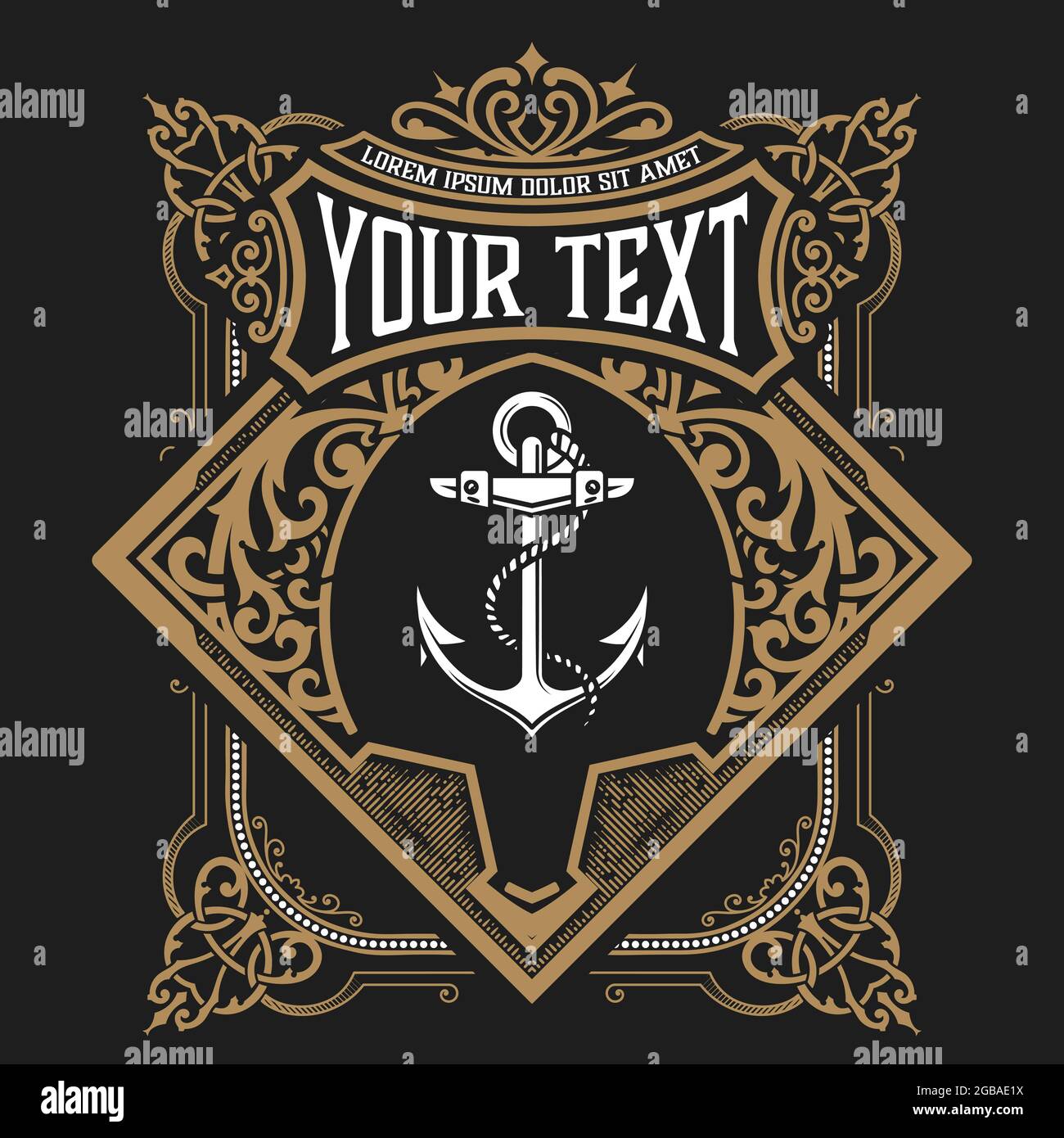 Vintage logo and frame template Stock Vector Image & Art - Alamy