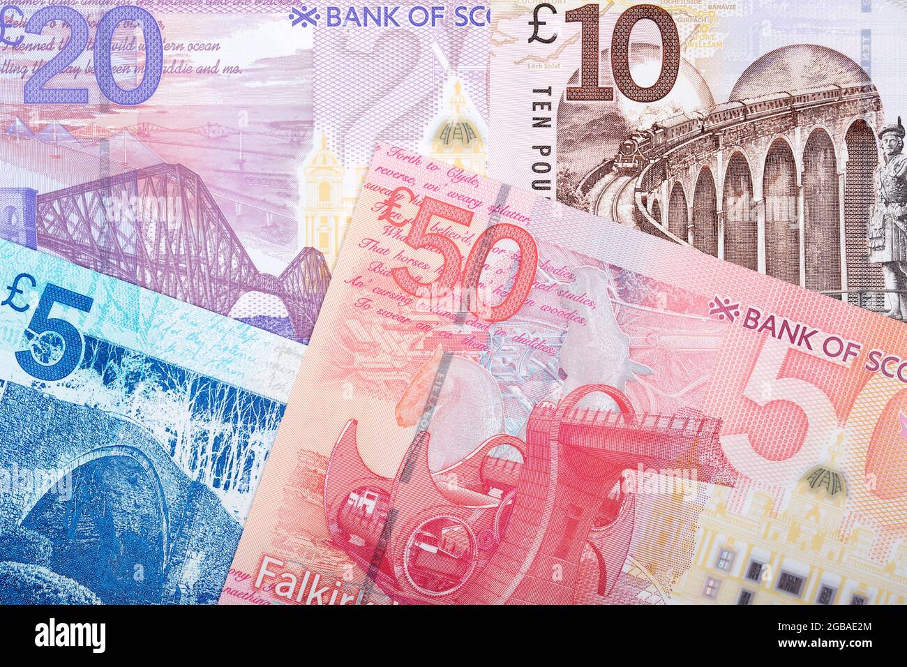 Pound Scots a business background Stock Photo - Alamy