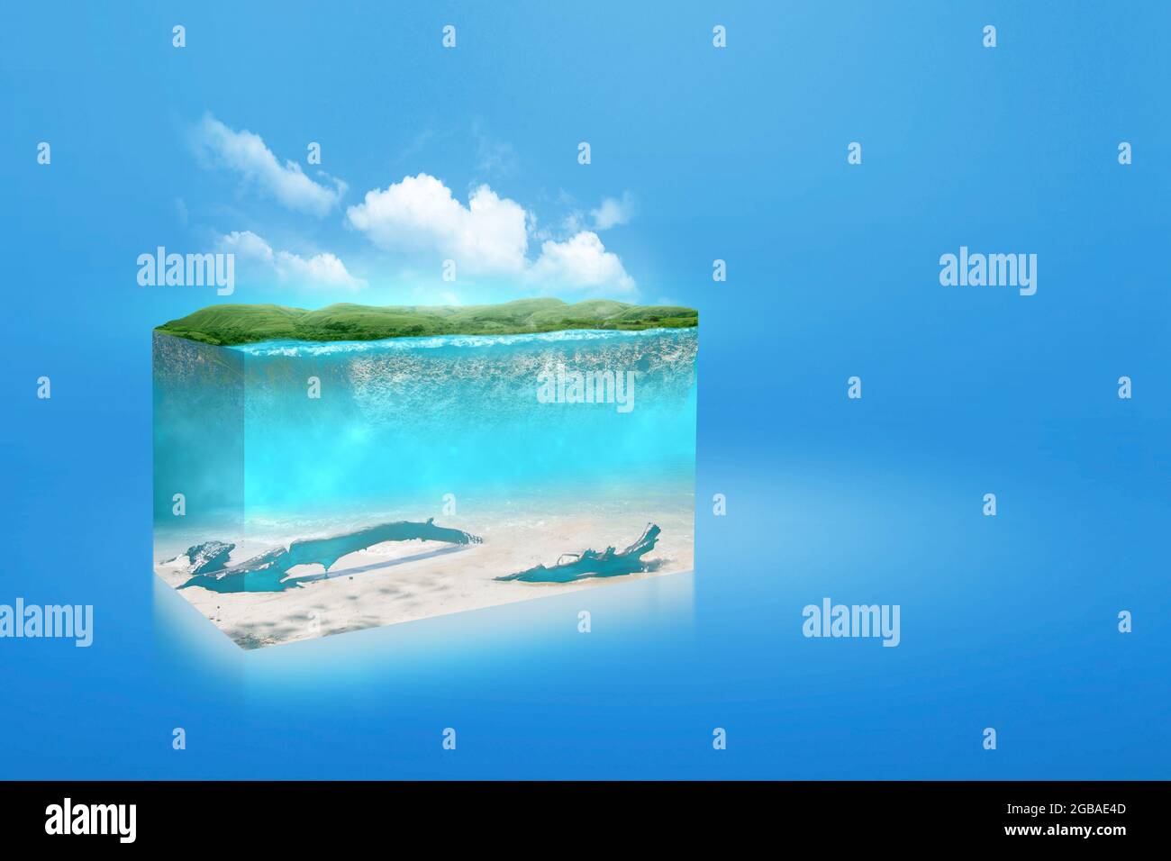 Underwater Lake In Ocean