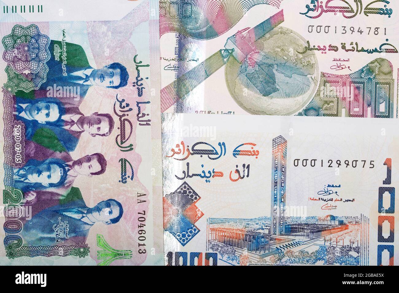 Algerian dinar a business background Stock Photo - Alamy
