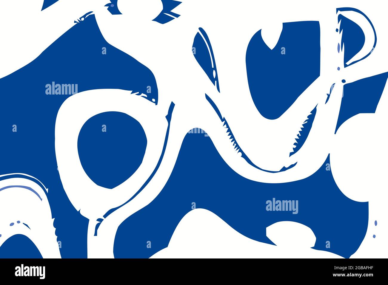 Blue and white background. Abstract vector. Moving waves design. Fluid ...