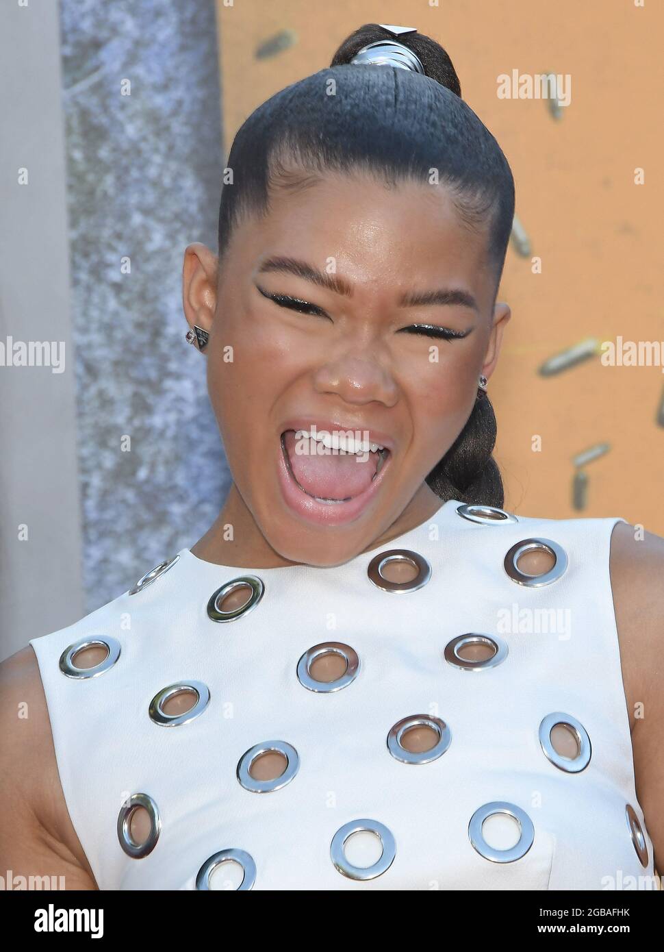 Los Angeles, USA. 02nd Aug, 2021. Storm Reid arrives at THE SUICIDE ...