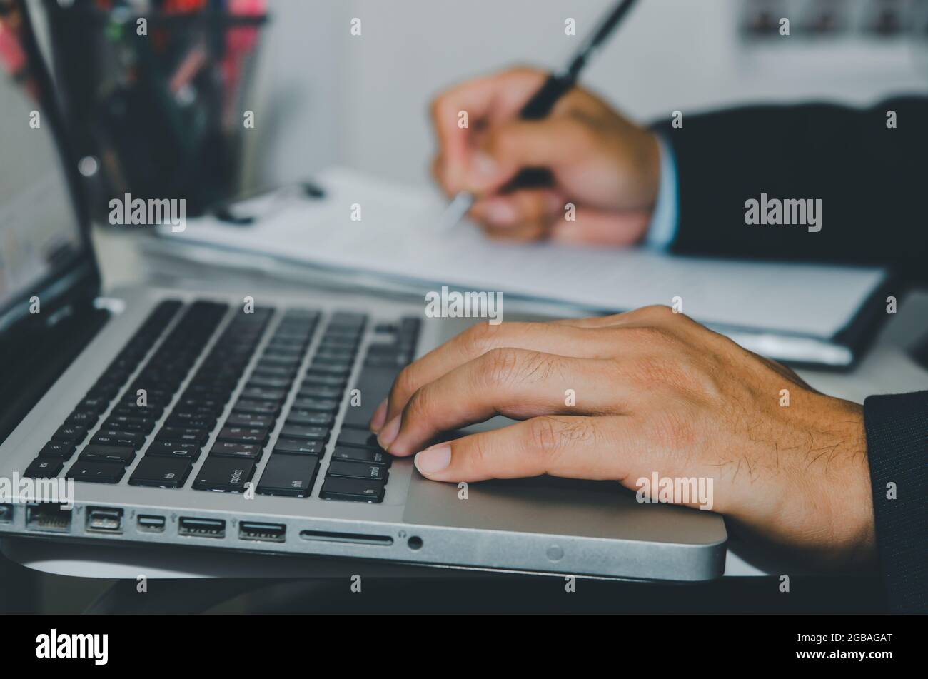 Woman fingers typing keyboard writing hi-res stock photography and ...