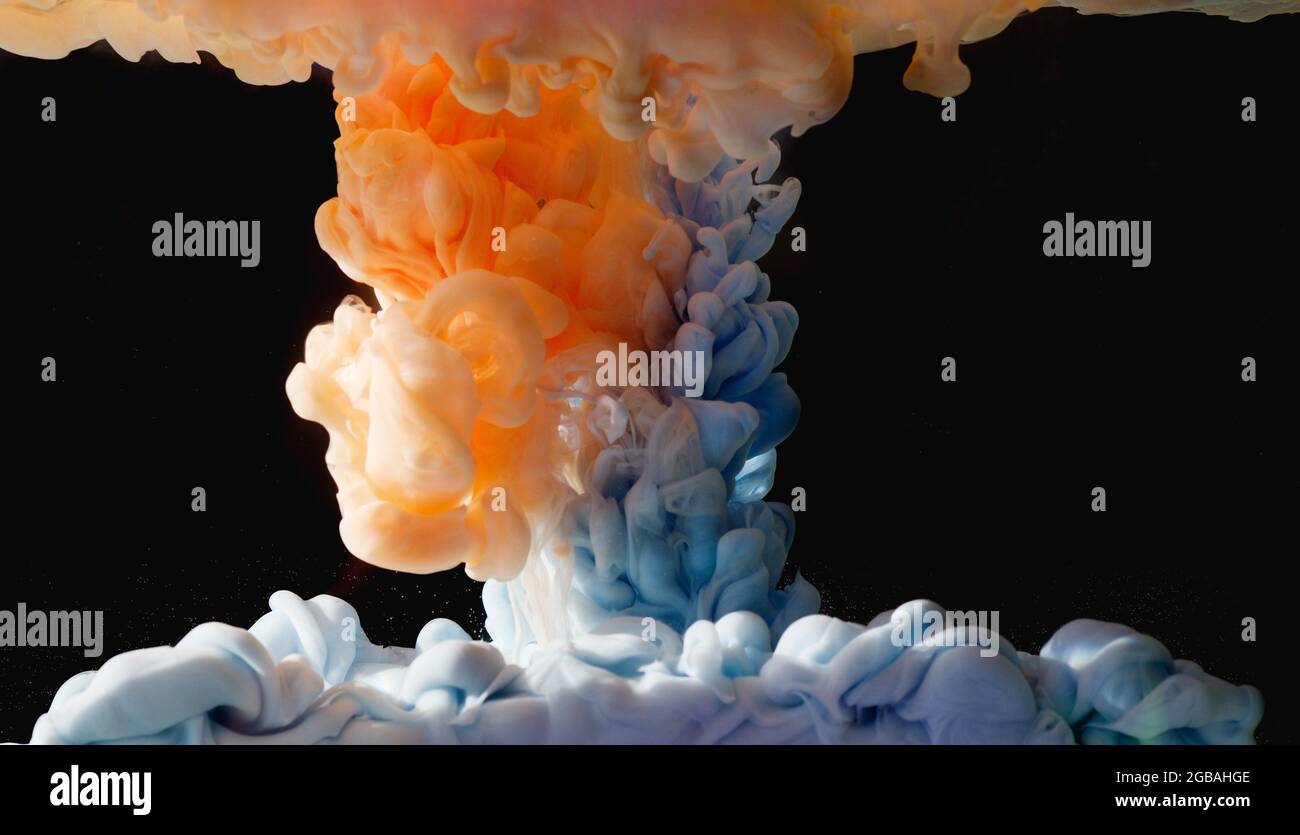 color abstraction, color mix liquid Stock Photo - Alamy