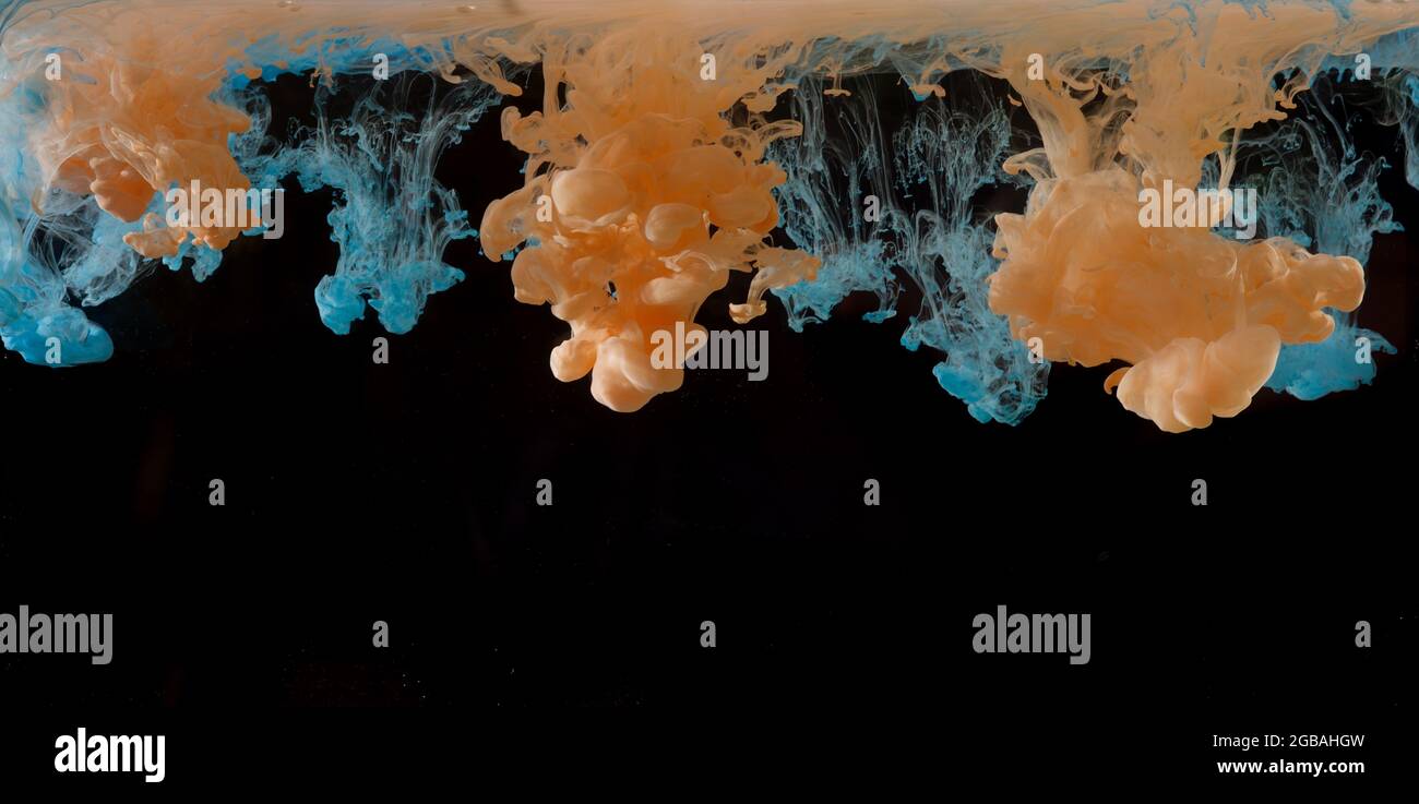 color abstraction, color mix liquid Stock Photo - Alamy