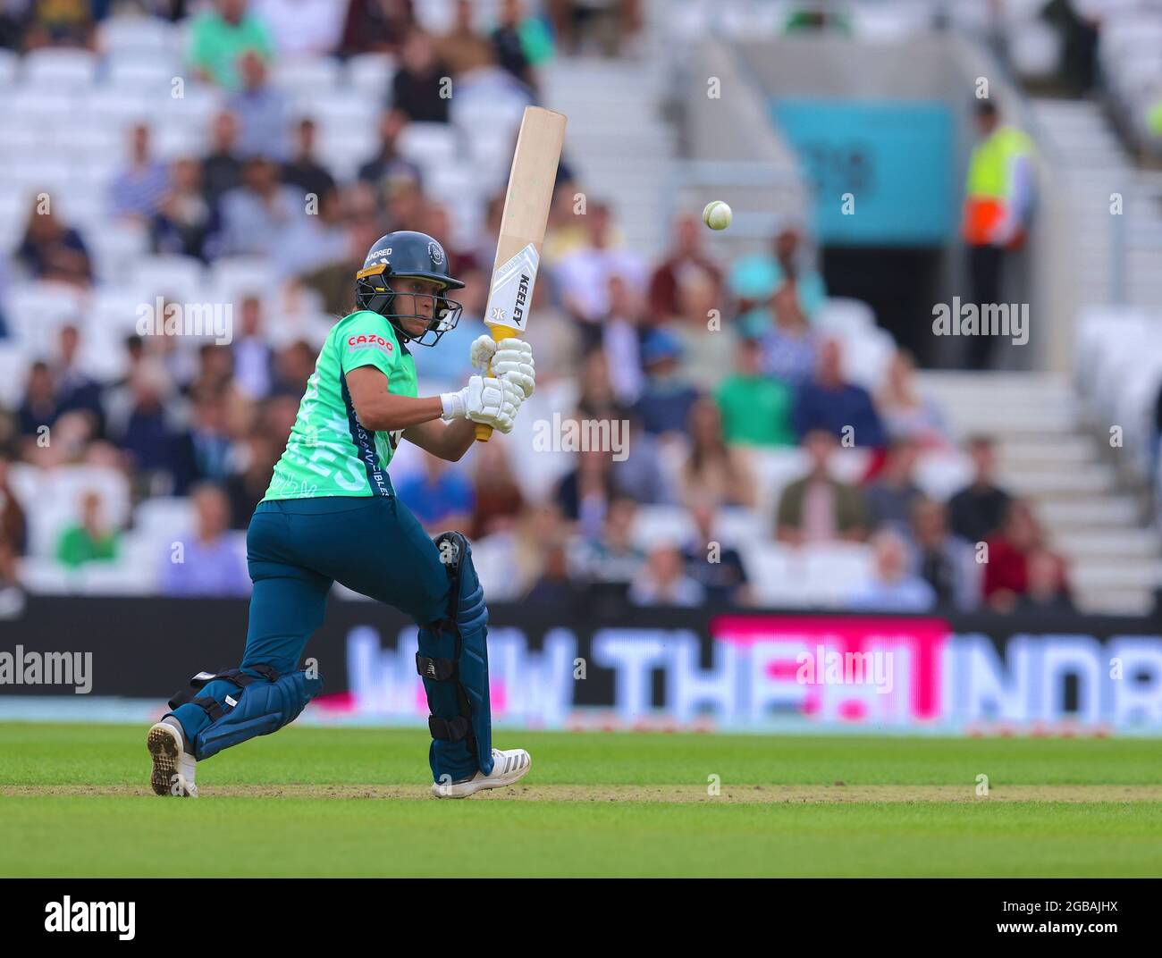 2 August, 2021. London, UK. Tash Farrant of The Oval Invincibles ...