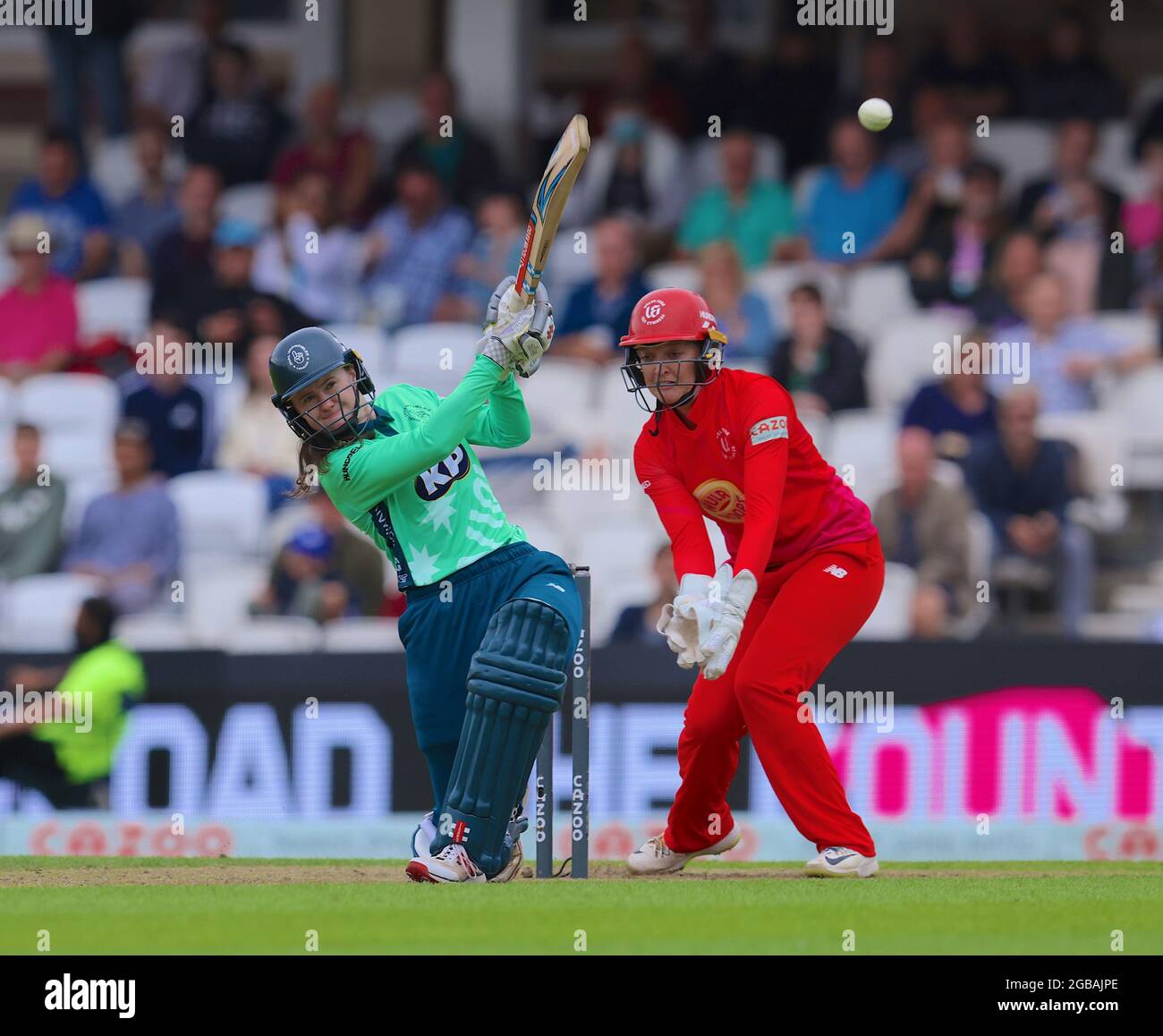2 August, 2021. London, UK. Sarah Bryce of The Oval Invincibles batting ...