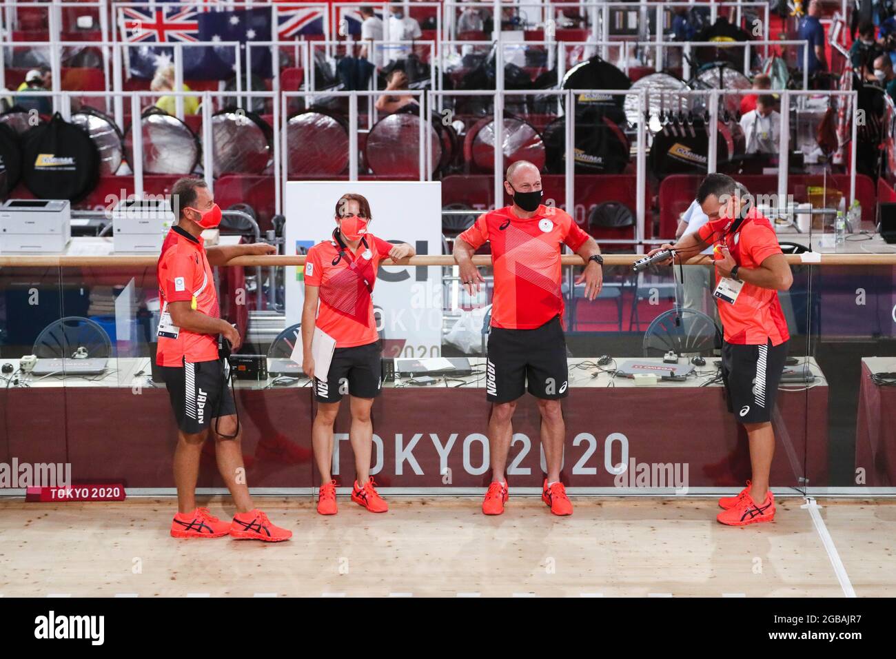 Shizuoka, Japan. 2nd Aug, 2021. (L-R) Craig Griffin (JPN), Alice Bonamy ...