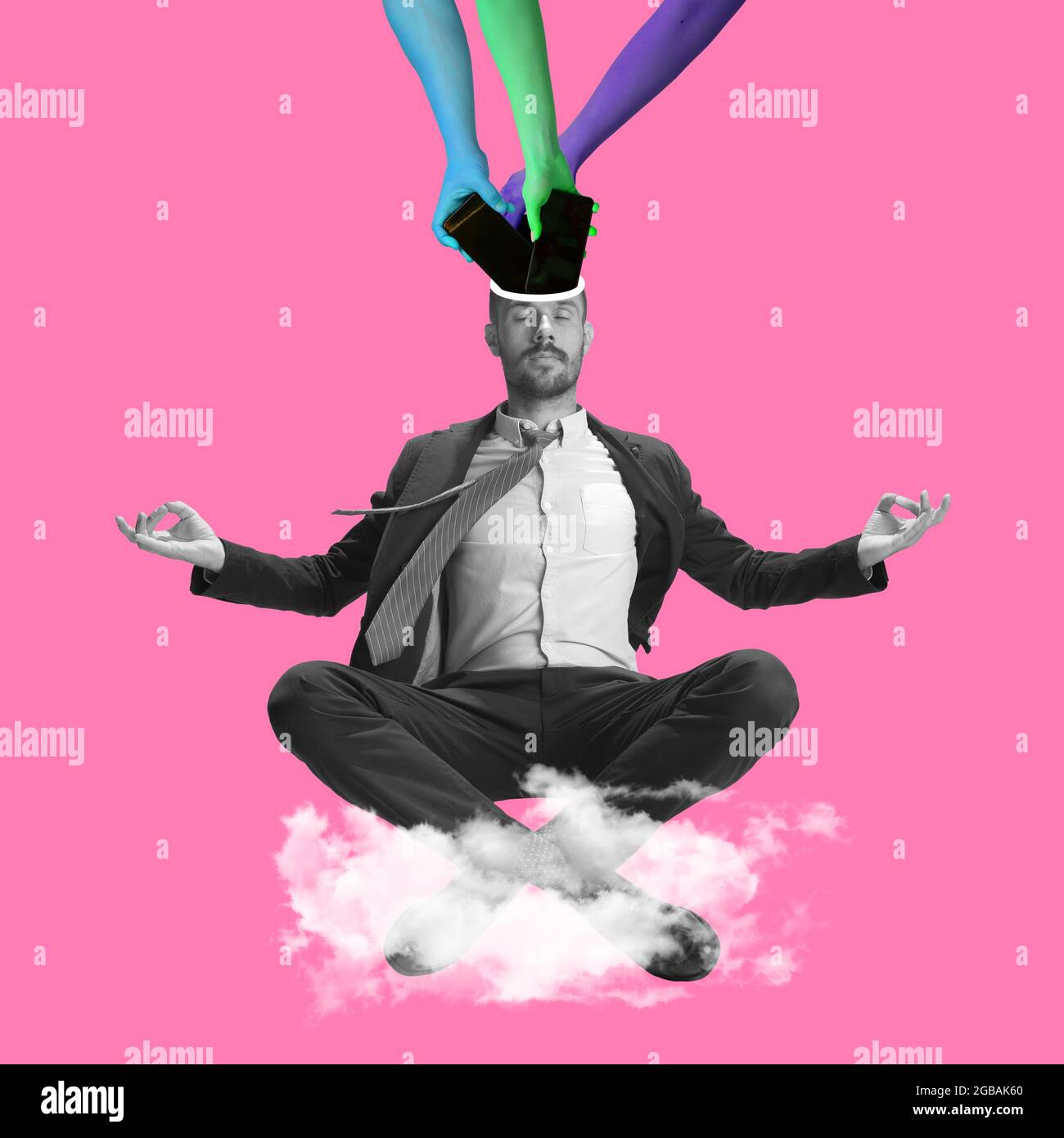 Modern design, contemporary art collage. Inspiration, idea, trendy ...