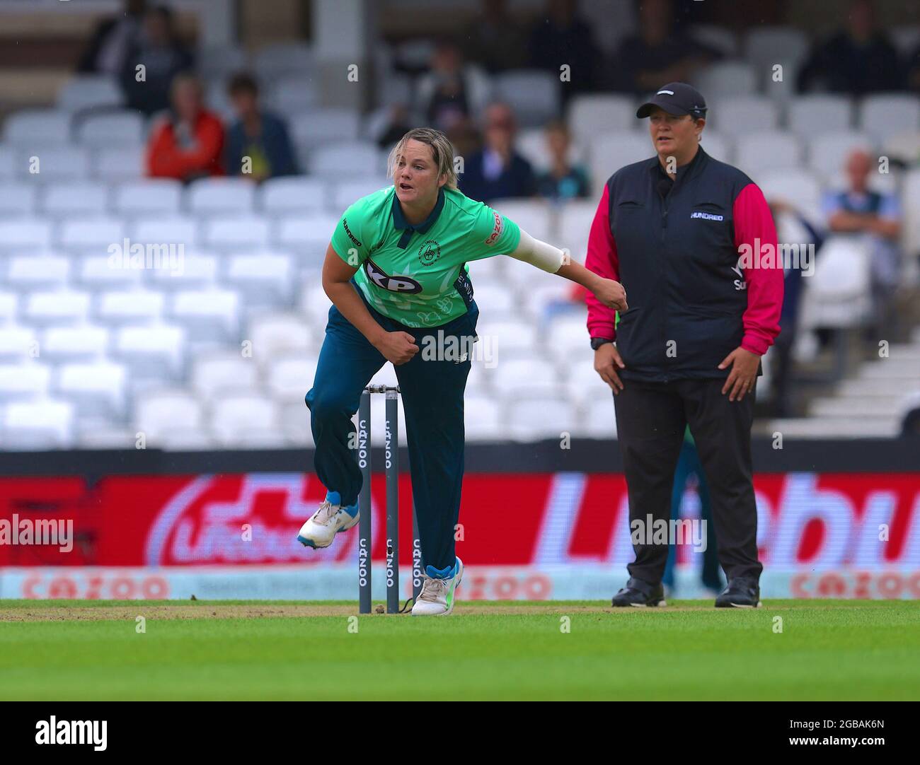 2 August, 2021. London, UK. Dane Van Niekerk of The Oval Invincibles ...