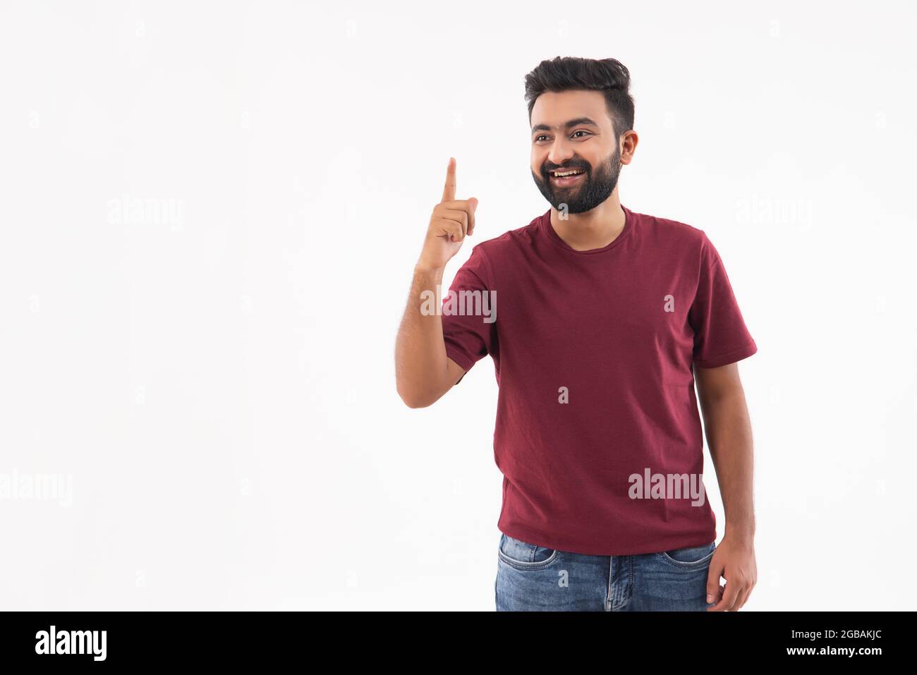 Finger raised hi-res stock photography and images - Alamy