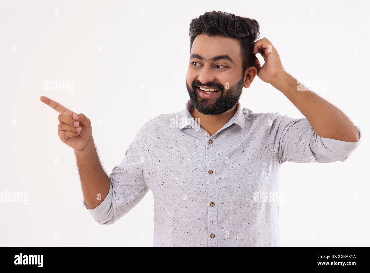 Colour showing a bearded man hi-res stock photography and images - Alamy