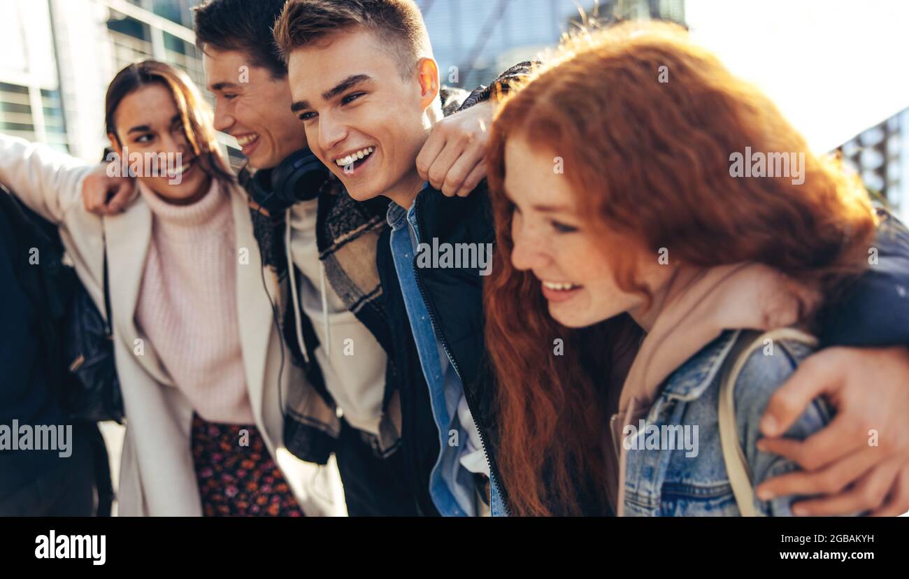 High School Friends Hanging Out