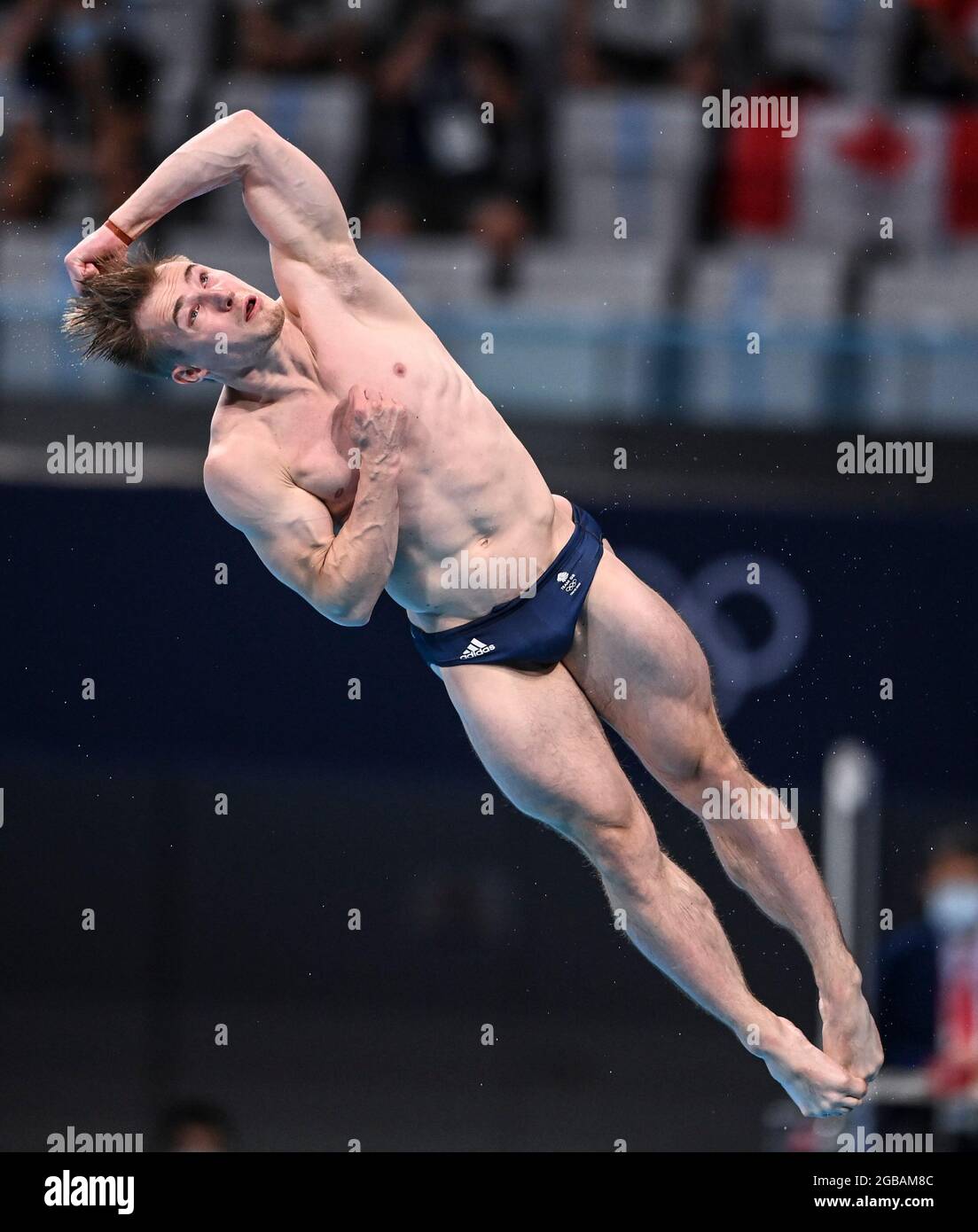 Tokyo, Japan. 3rd Aug, 2021. Jack Laugher of Great Britain competes ...
