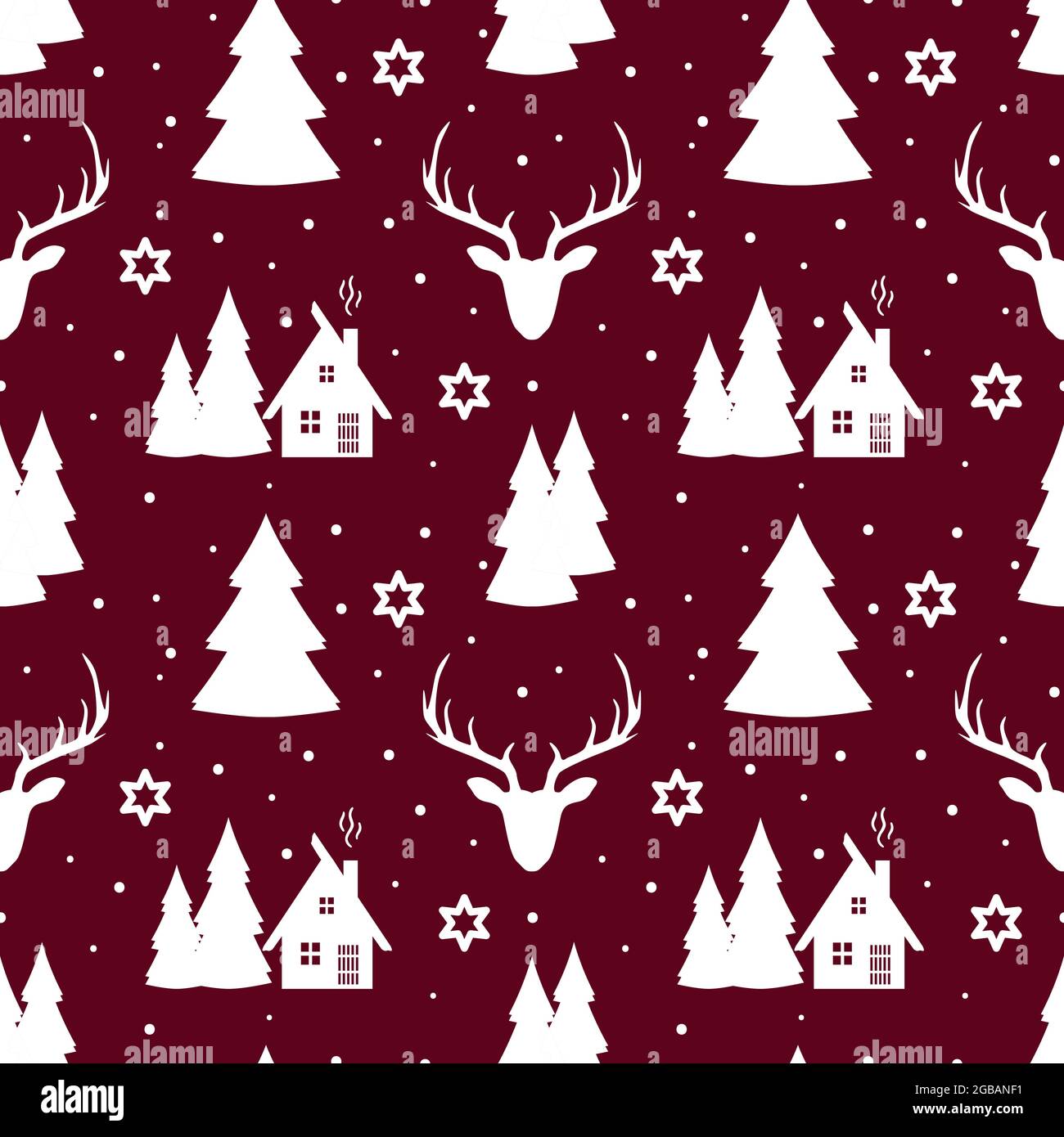 Nordic fir trees Stock Vector Images - Alamy