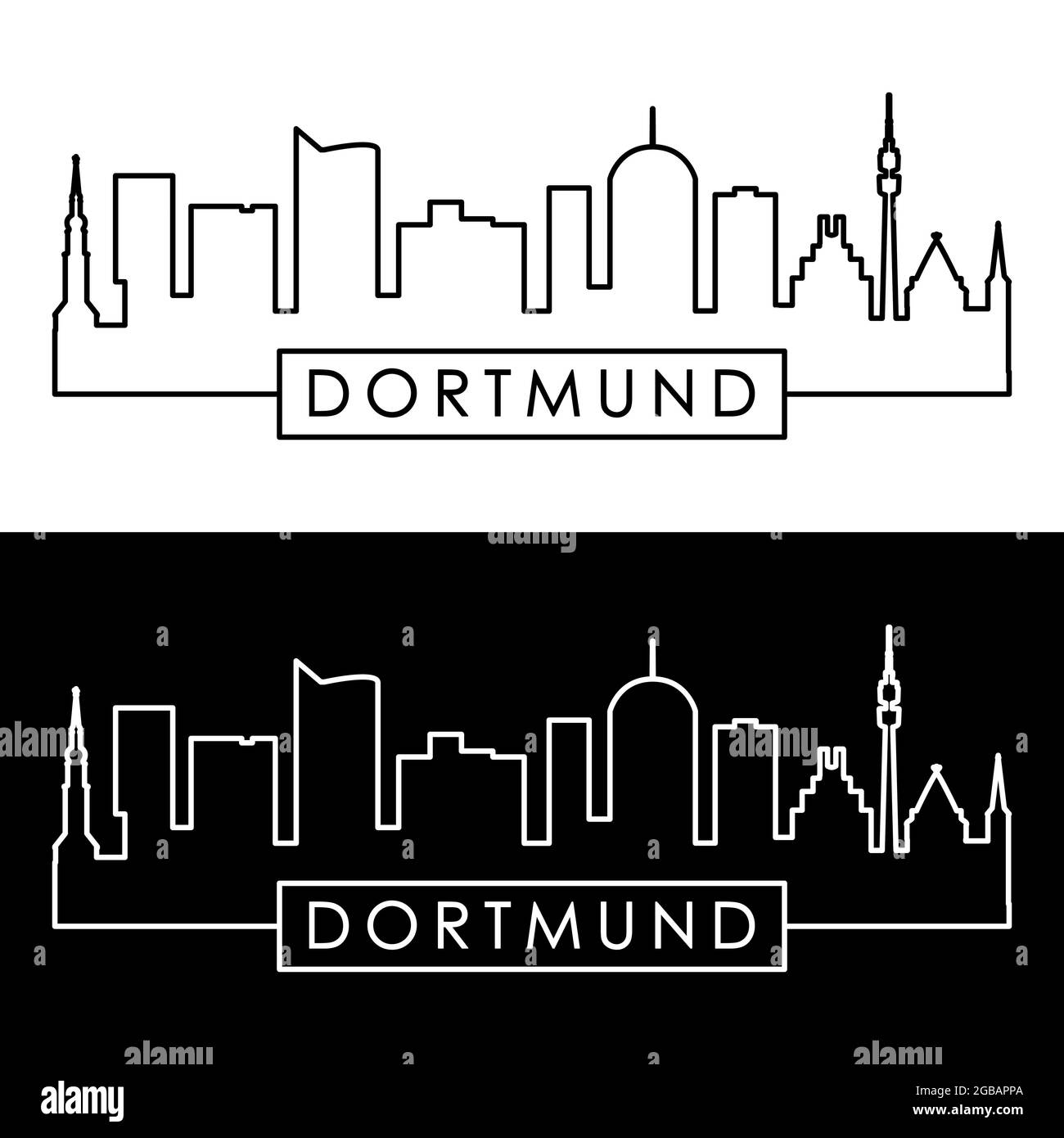 Dortmund city hall Stock Vector Images - Alamy