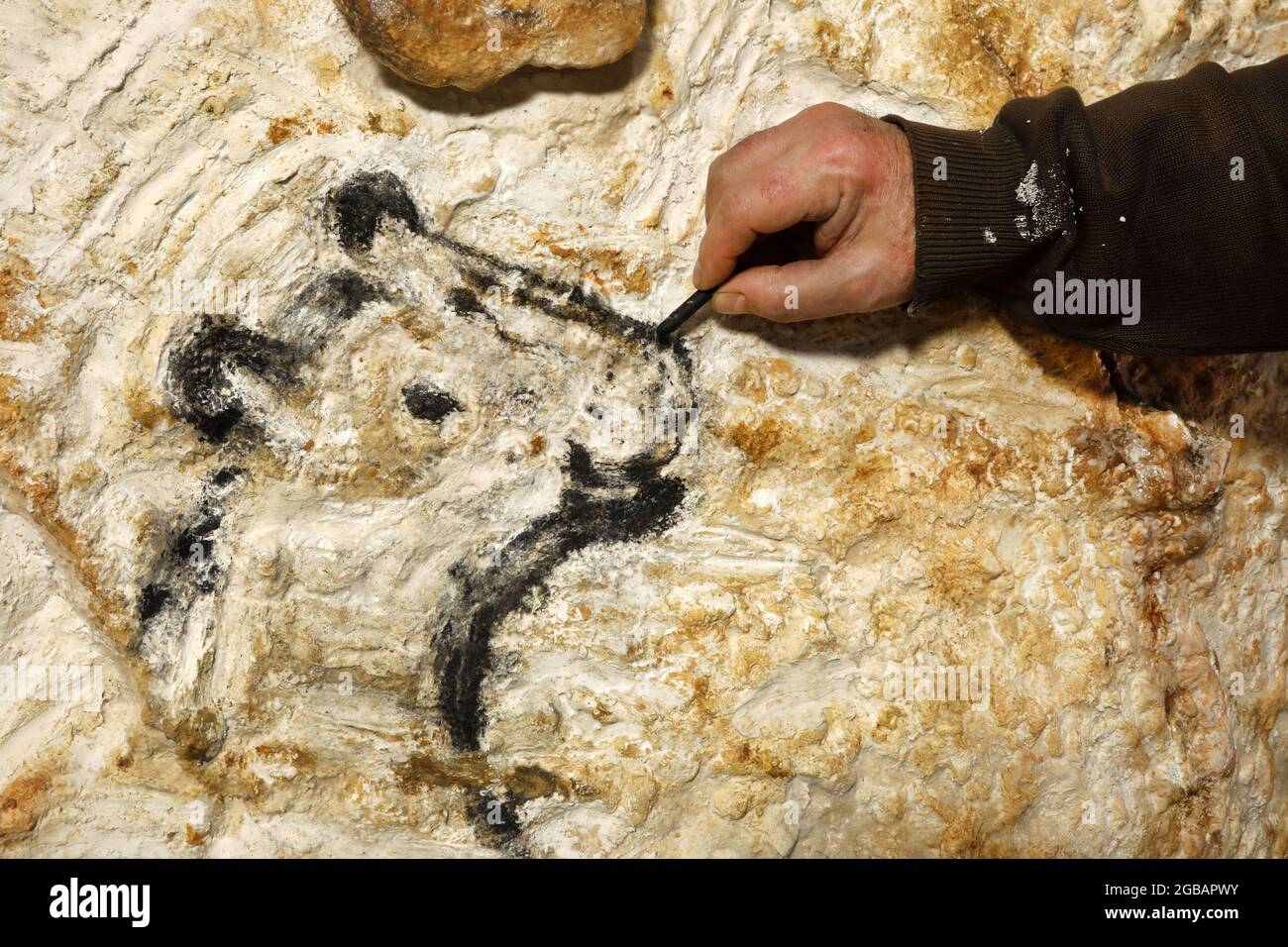 The Prehistorian and Plastician Gilles Tosello is responsible for ...