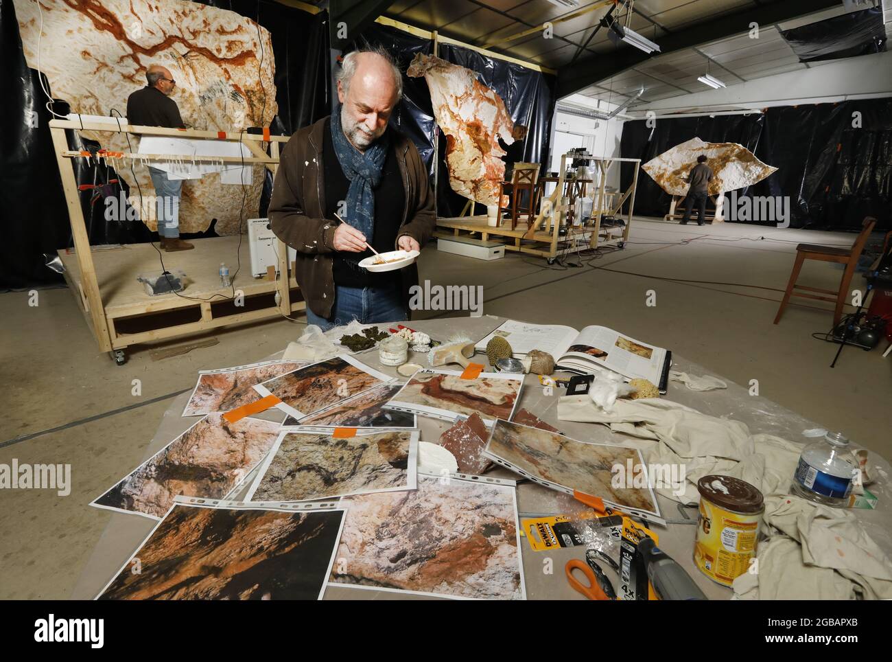 The Prehistorian and Plastician Gilles Tosello is responsible for ...