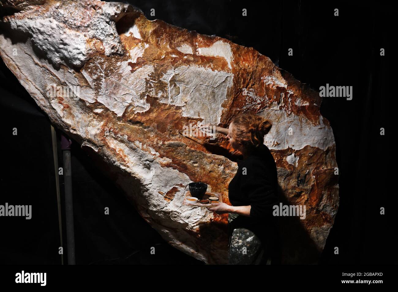 The Prehistorian and Plastician Gilles Tosello is responsible for ...