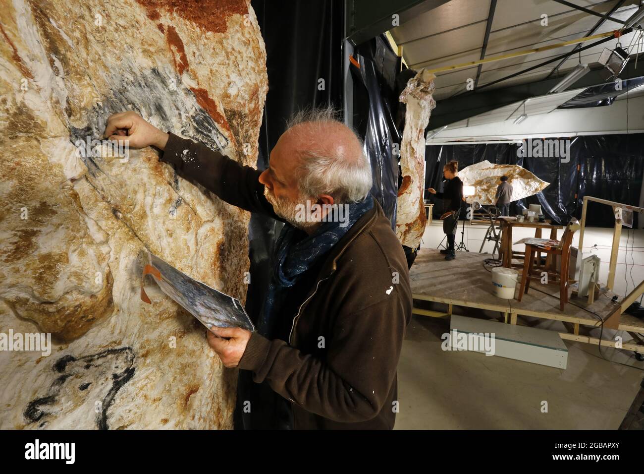 The Prehistorian and Plastician Gilles Tosello is responsible for ...