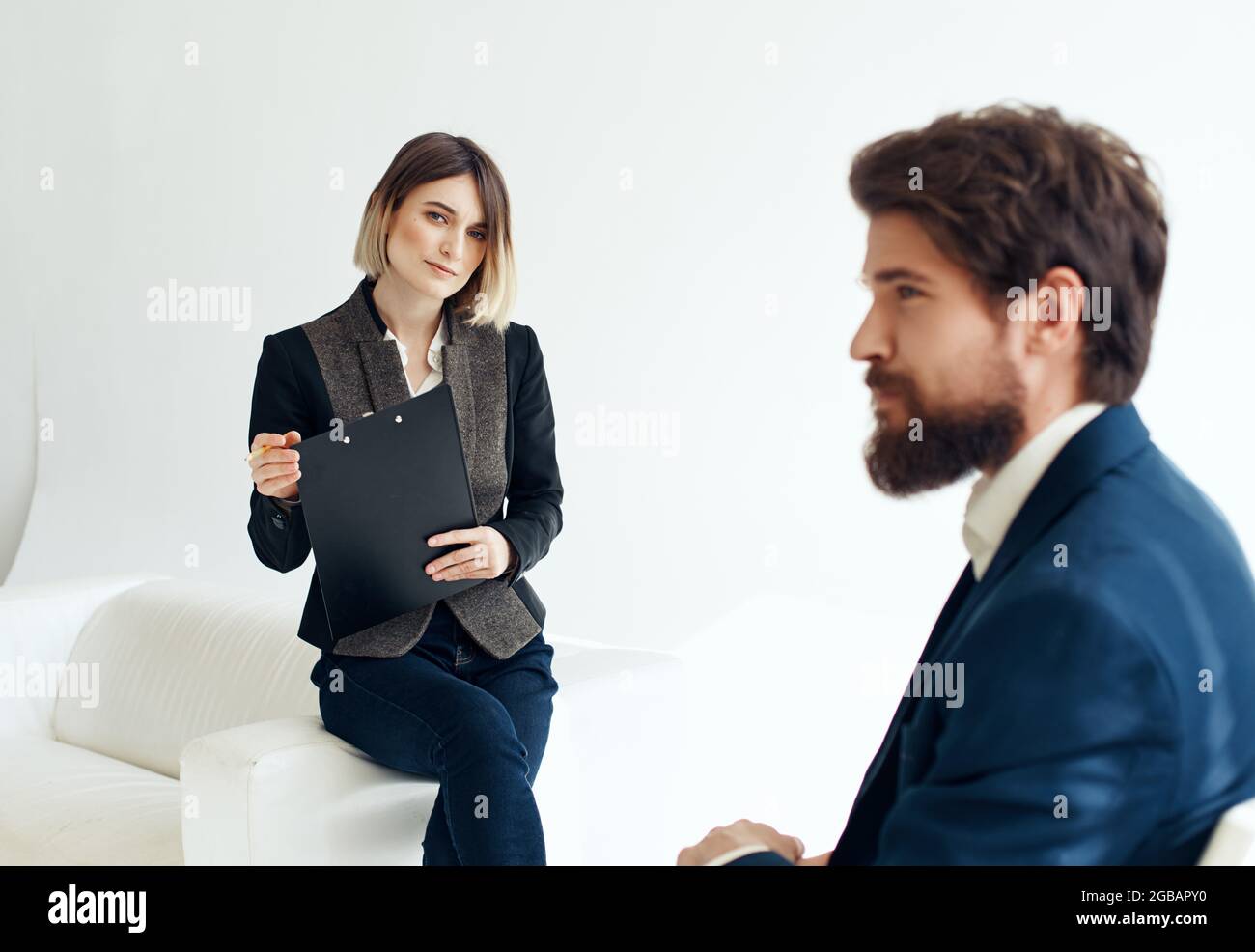 work colleagues communication officials team work Stock Photo - Alamy
