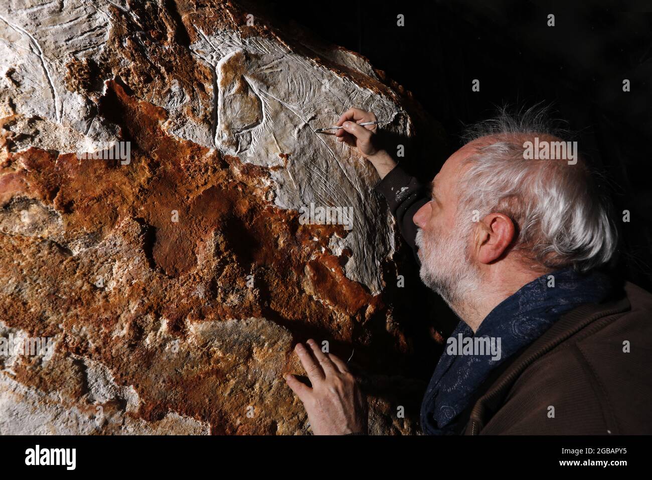 The Prehistorian and Plastician Gilles Tosello is responsible for ...
