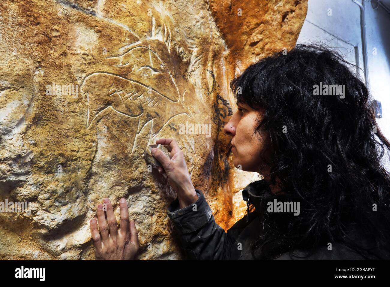 The Prehistorian and Plastician Alain Dalis is responsible for ...