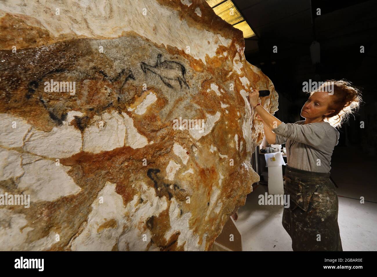 The Prehistorian and Plastician Gilles Tosello is responsible for ...