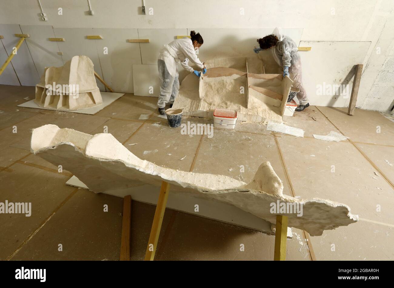 The Prehistorian and Plastician Alain Dalis is responsible for ...