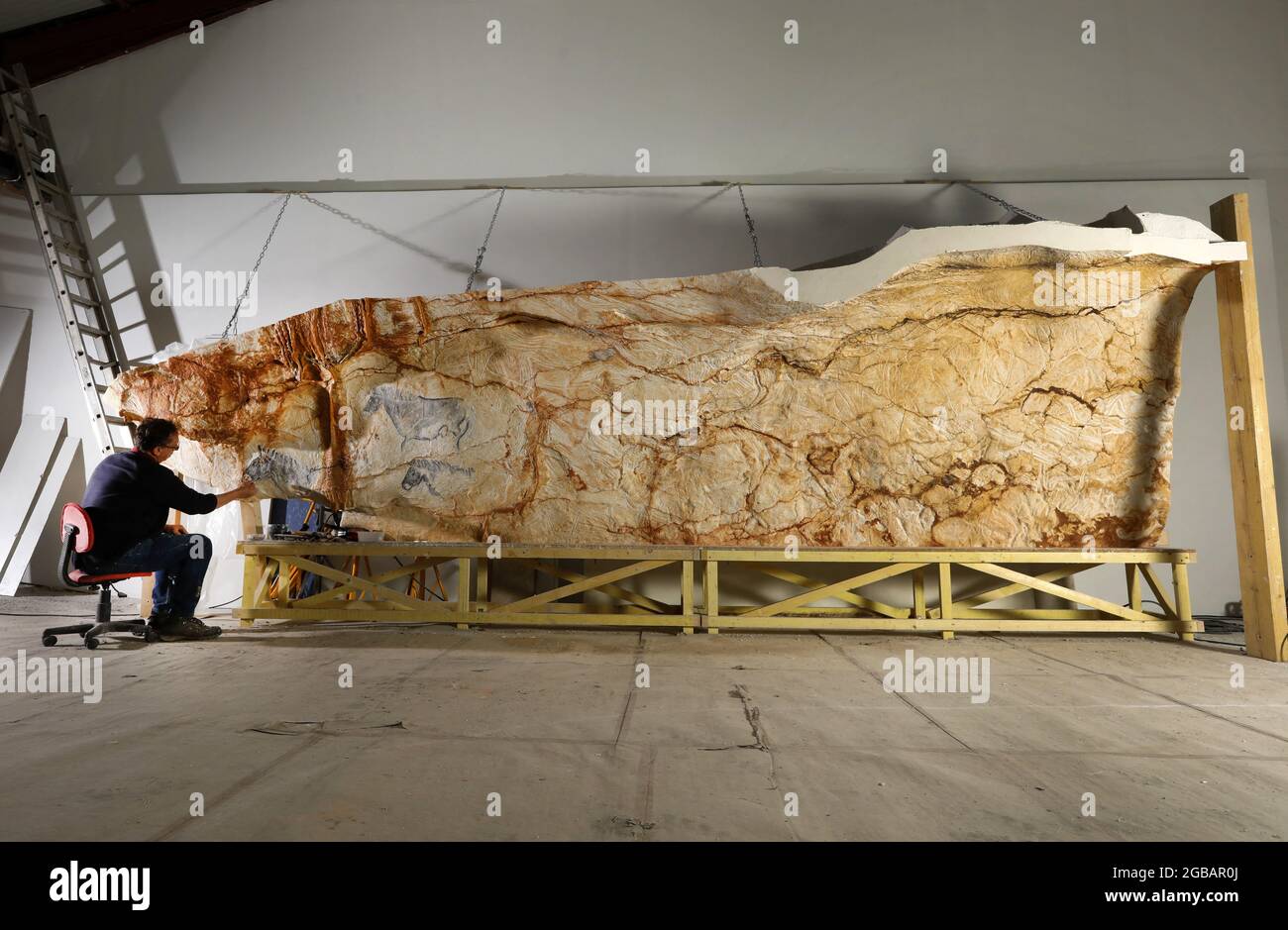 The Prehistorian and Plastician Alain Dalis is responsible for ...