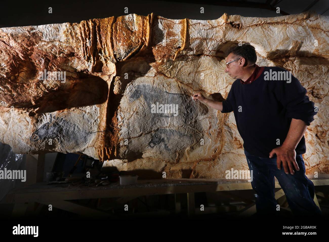 The Prehistorian and Plastician Alain Dalis is responsible for ...