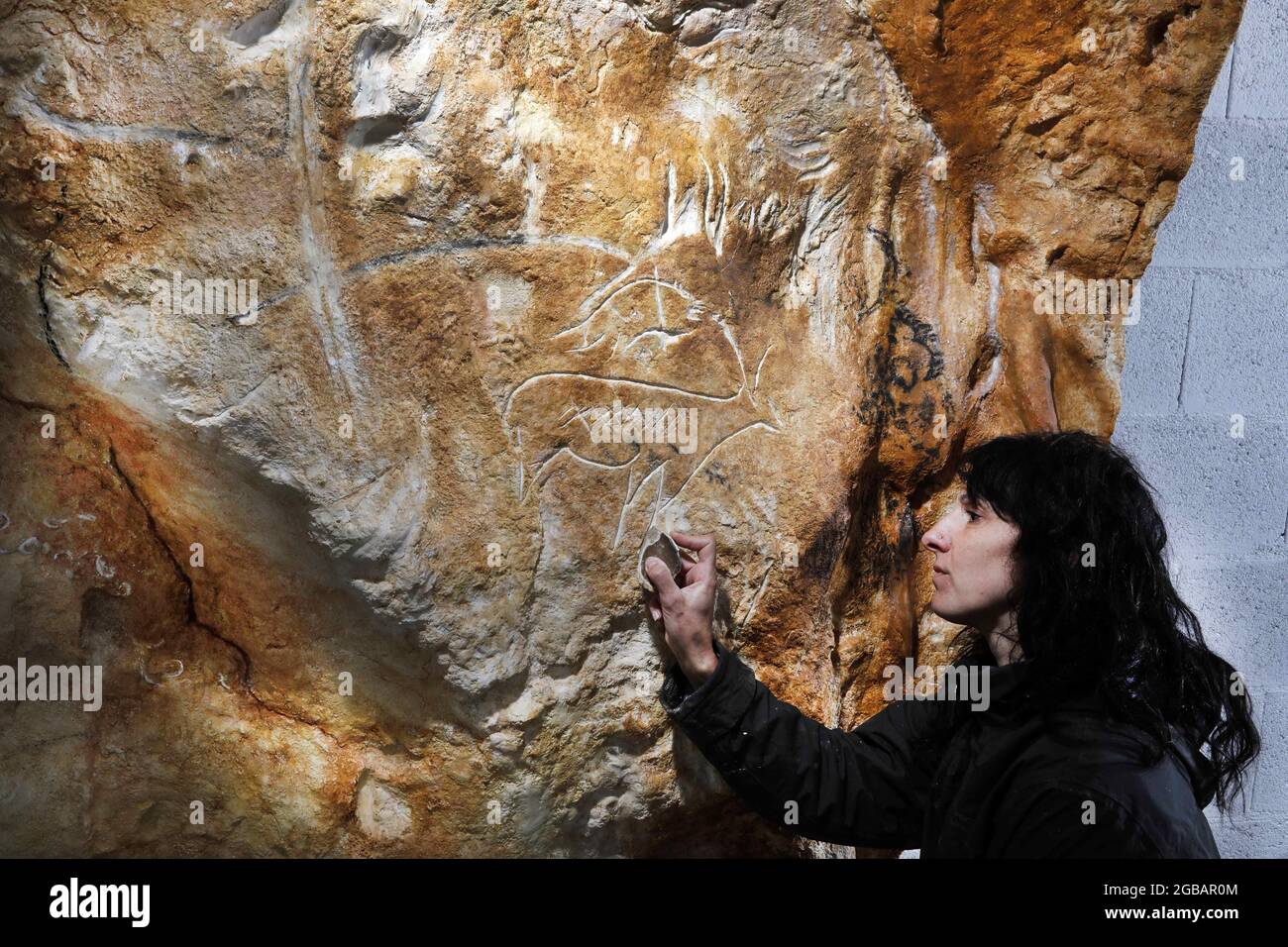 The Prehistorian and Plastician Alain Dalis is responsible for ...