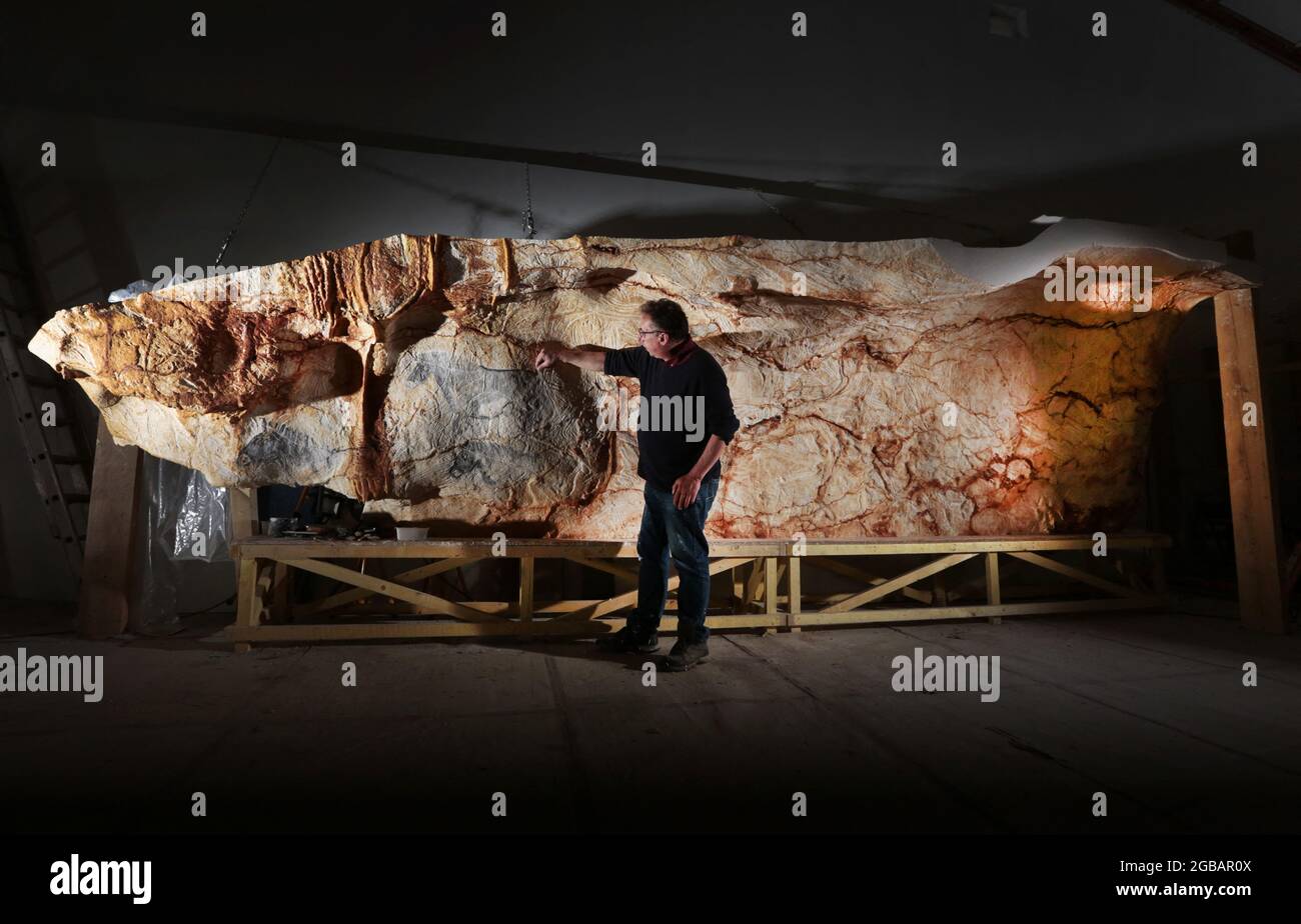 The Prehistorian and Plastician Alain Dalis is responsible for ...