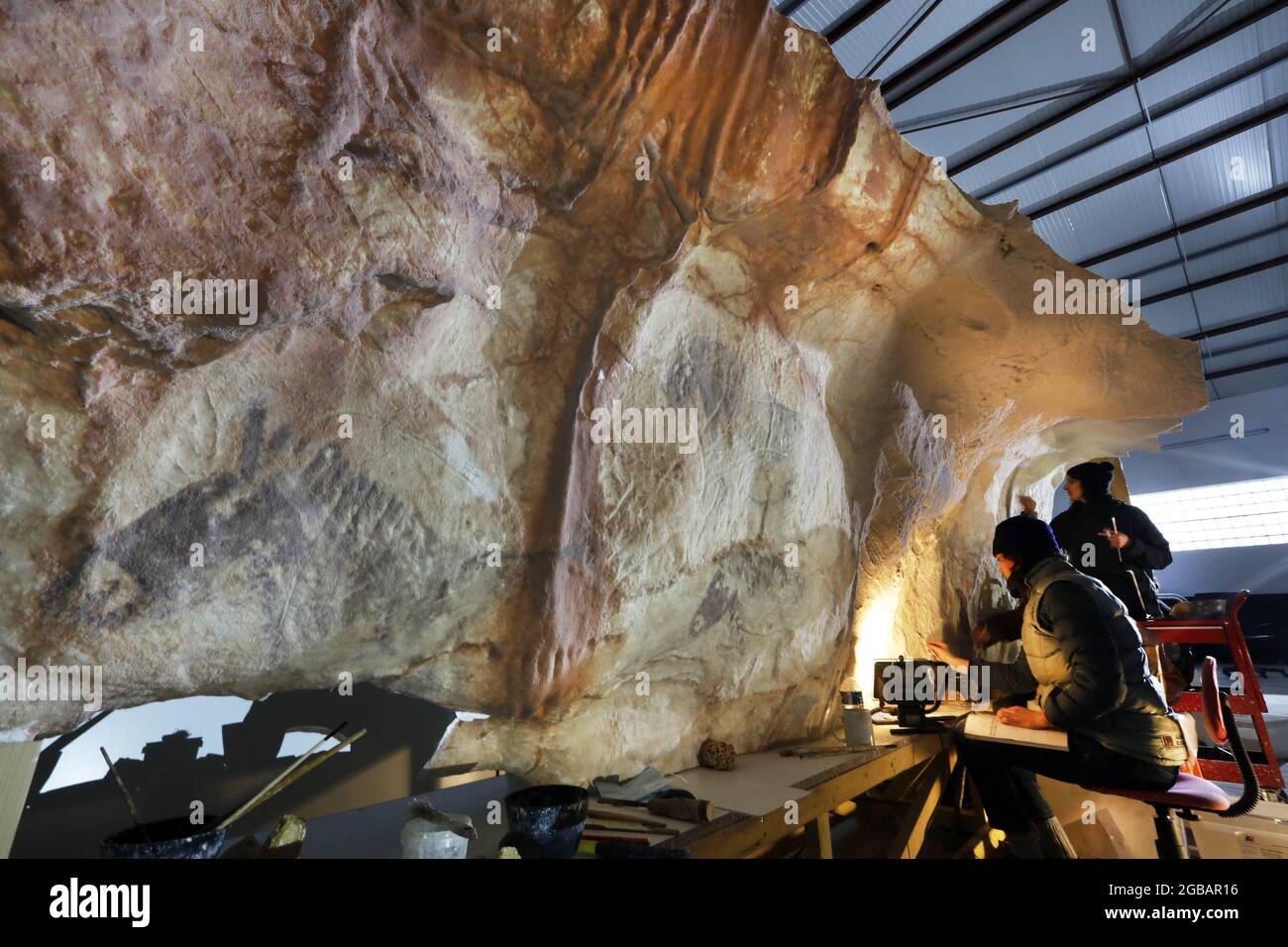 The Prehistorian and Plastician Alain Dalis is responsible for ...
