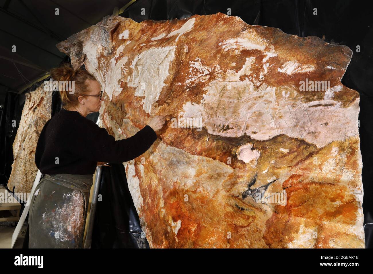 The Prehistorian and Plastician Gilles Tosello is responsible for ...