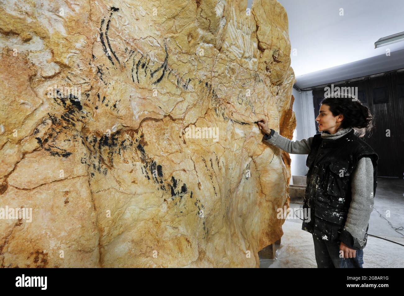 The Prehistorian and Plastician Alain Dalis is responsible for ...
