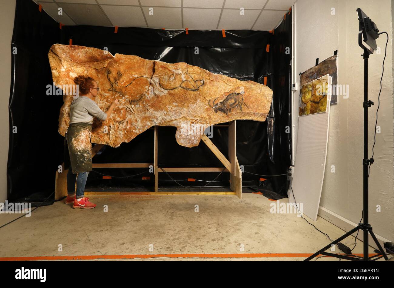 The Prehistorian and Plastician Gilles Tosello is responsible for ...