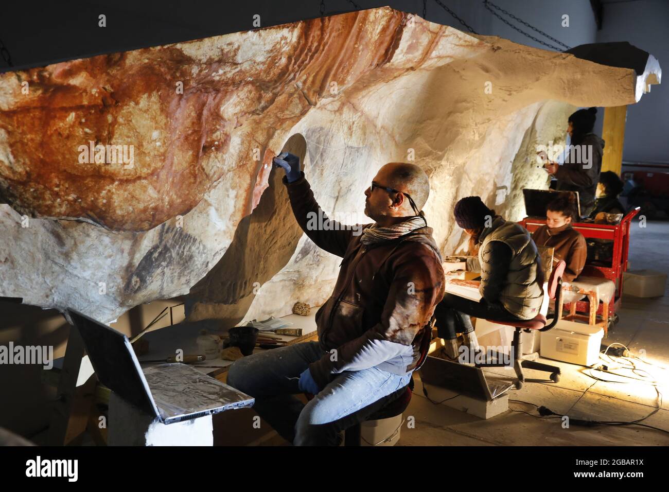 The Prehistorian and Plastician Alain Dalis is responsible for ...