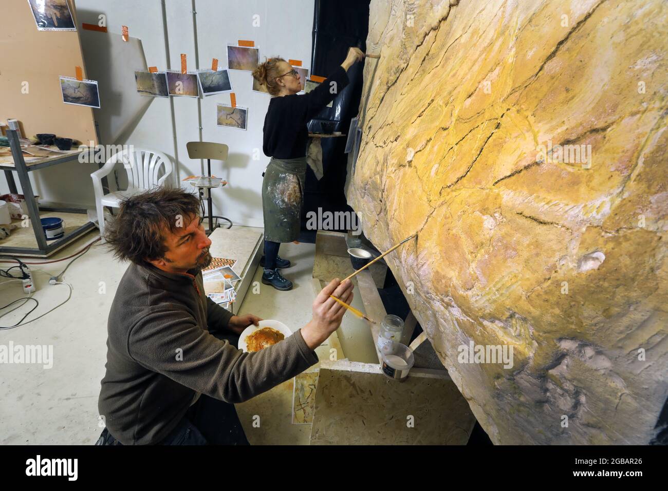 The Prehistorian and Plastician Gilles Tosello is responsible for ...