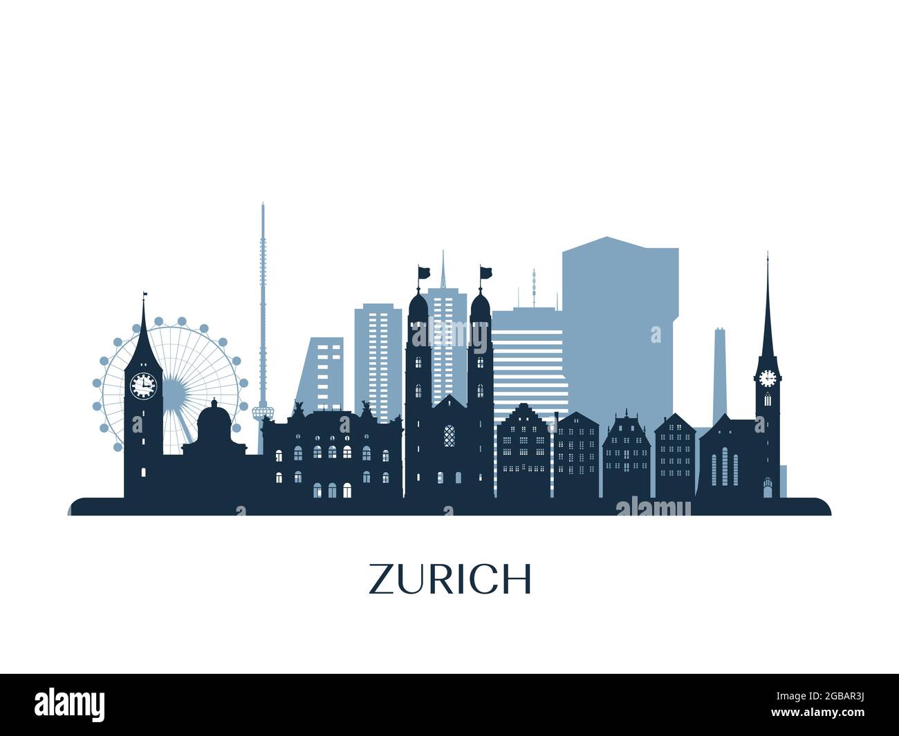 Modern zurich architecture Stock Vector Images - Alamy
