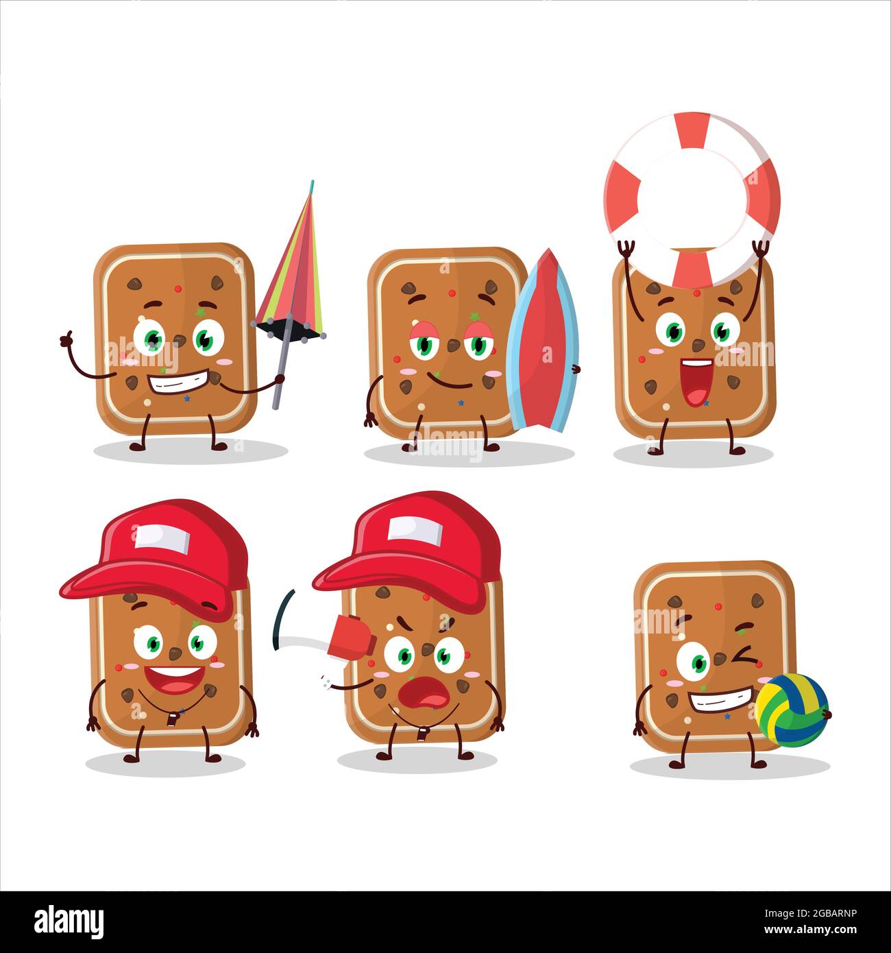 Gingerbread man cake cooking food funny happy Stock Vector Images - Alamy