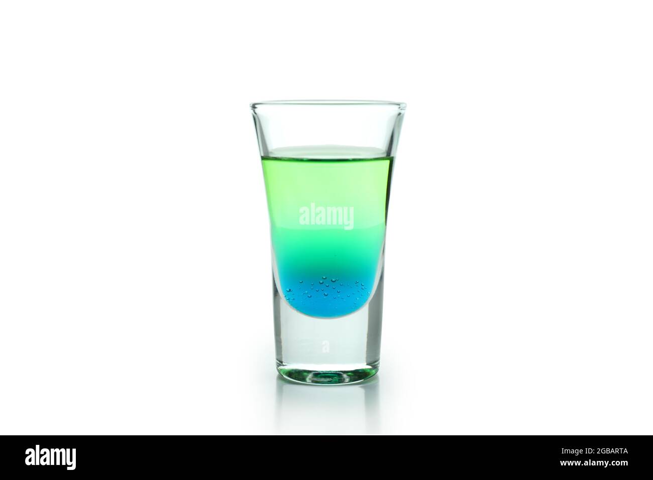 Glass of party shot isolated on white background Stock Photo - Alamy