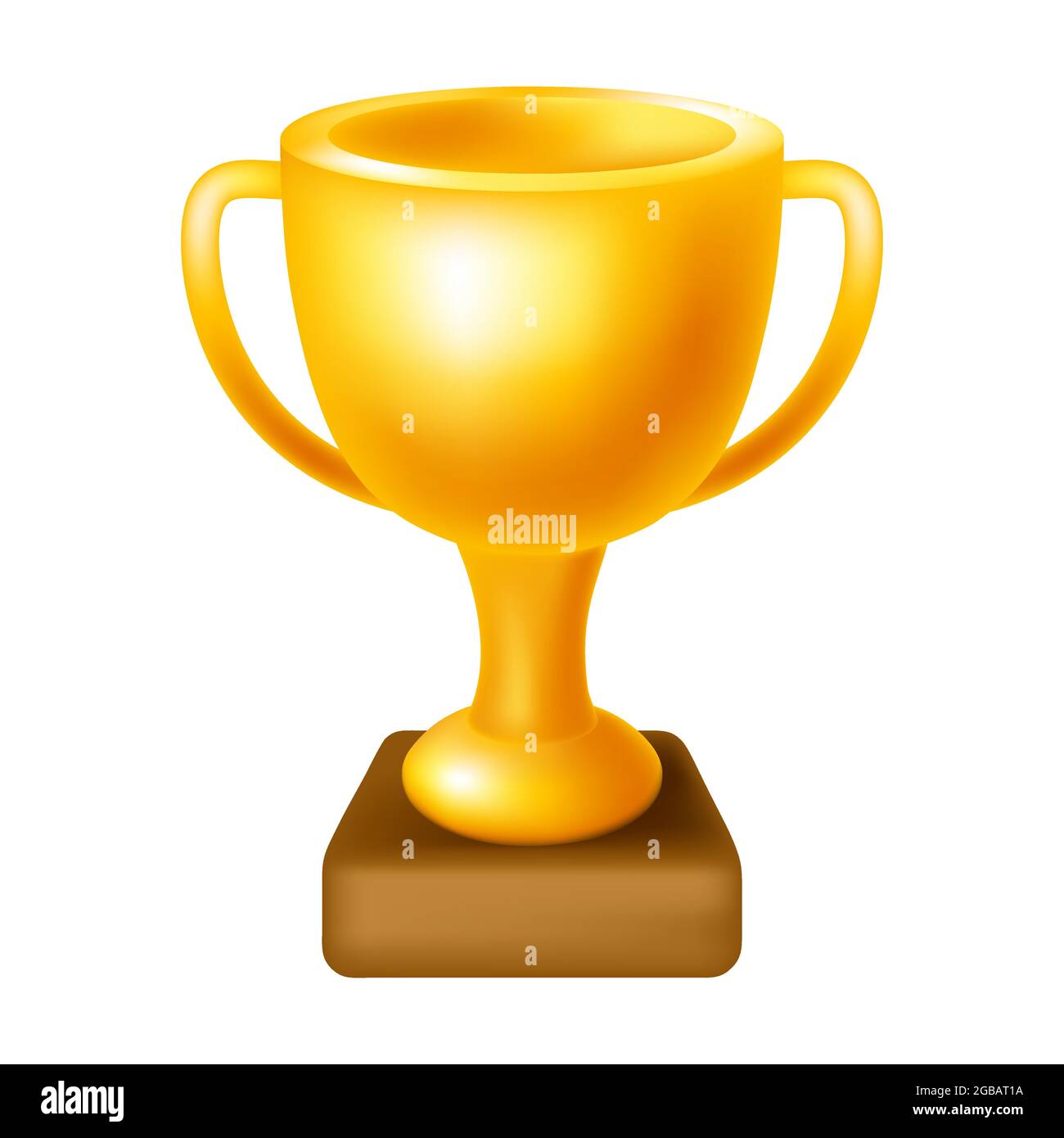 Gold cup icon. Illustration of award sports or corporate competitions ...