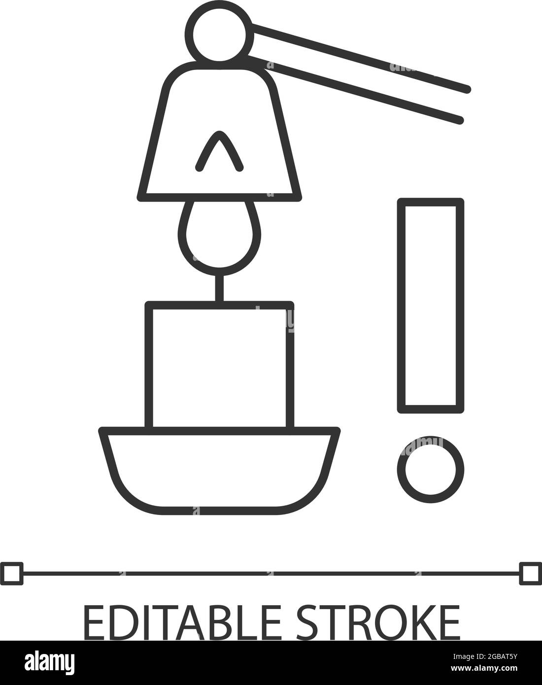 Use candle snuffer linear manual label icon Stock Vector Image & Art ...