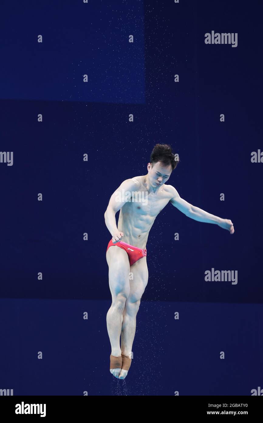 Tokyo, Japan. 3rd Aug, 2021. XIE Siyi (CHN) Diving : Men's 3m ...