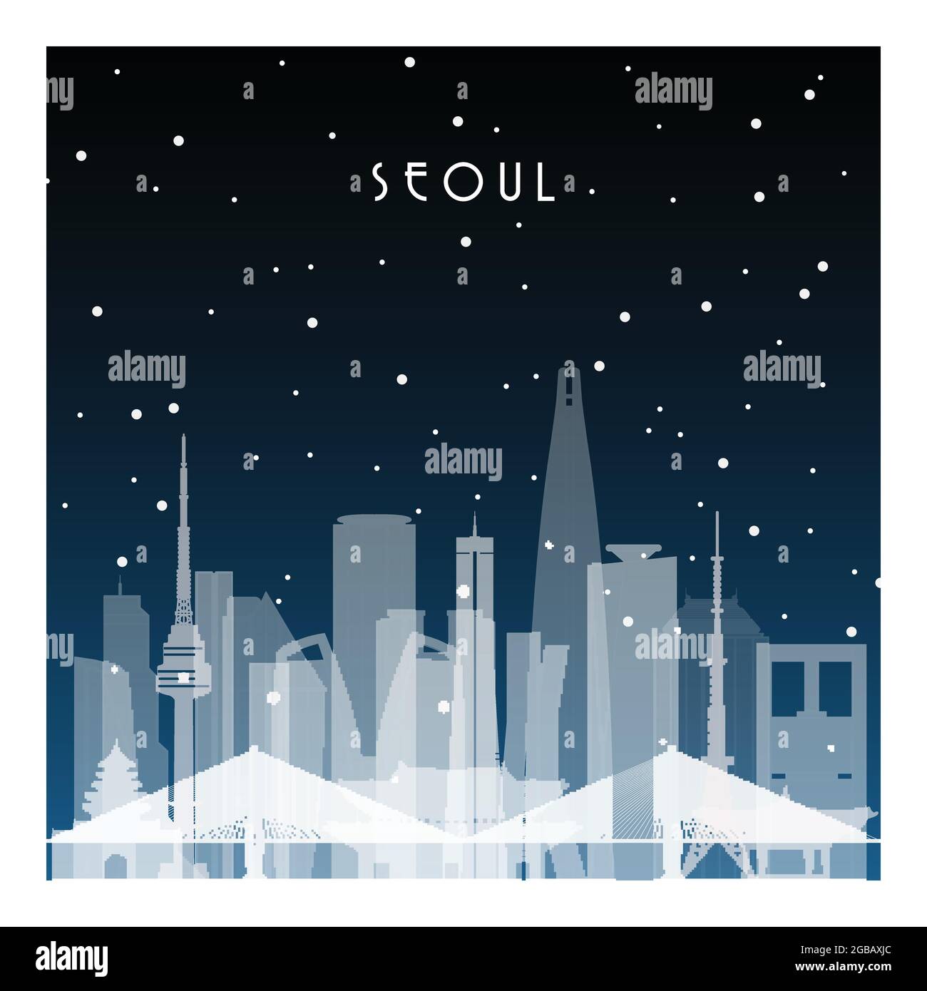 Downtown skyline in seoul Cut Out Stock Images & Pictures - Alamy